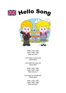 Hello Song - Ecole Sainte Marie Pie X